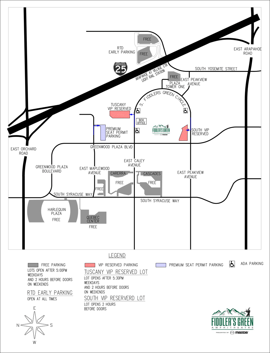 Fiddler's Green Amphitheatre :: Directions